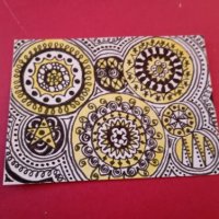 Yellow zentangles 5 | ATCsforALL Forums